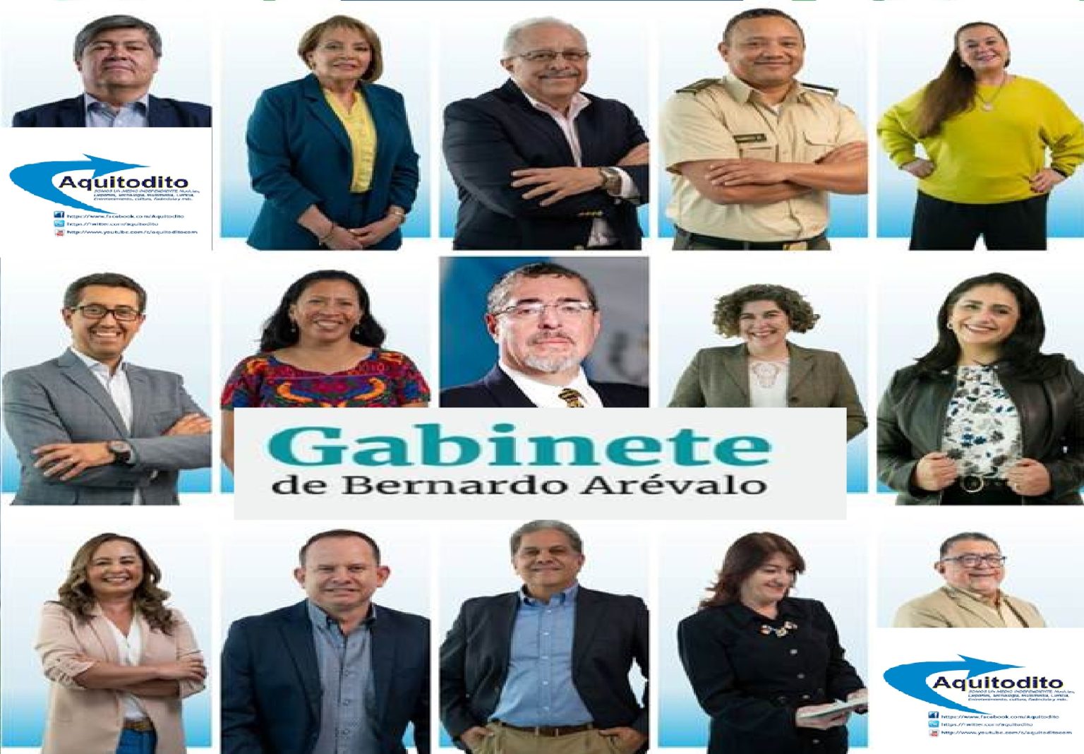VIDEO Presenta Gabinete de Gobierno de Bernardo Arévalo y Karin Herrera ...